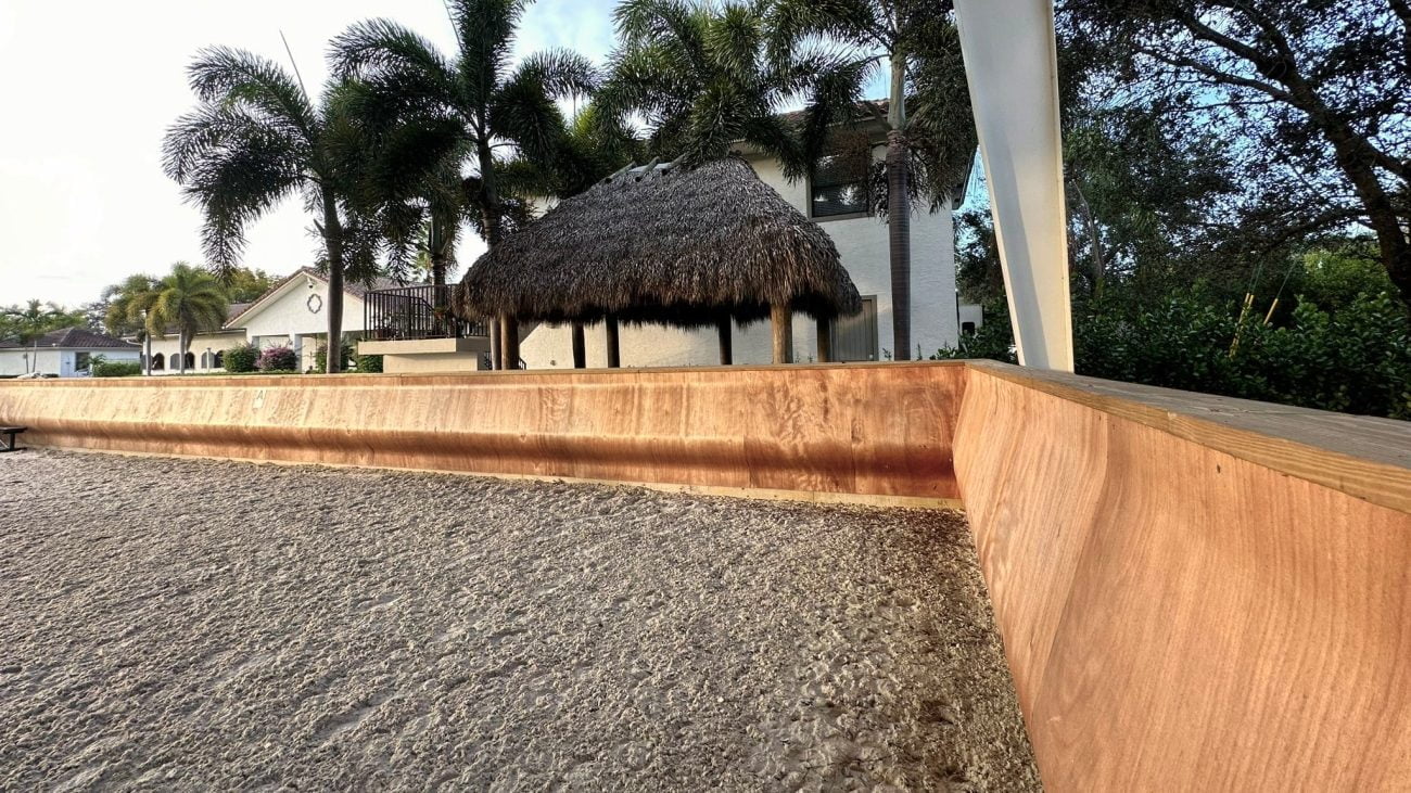 Curved Arena Kickwall - Footing Solutions LLC